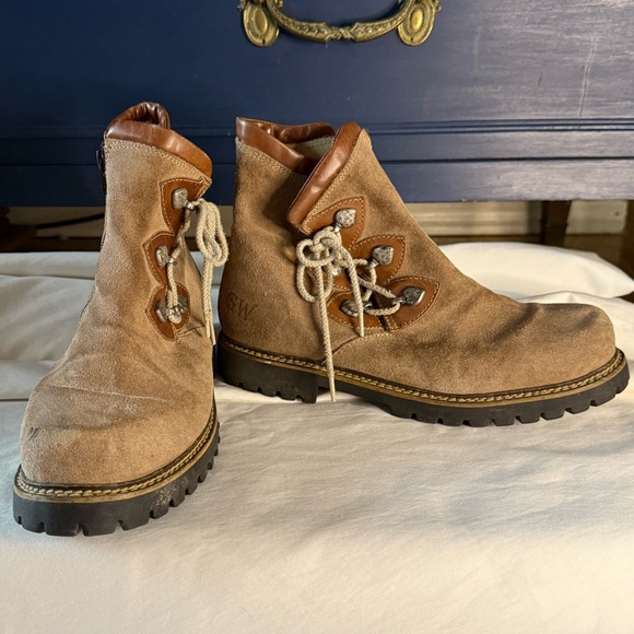 Geier Wally | Shoes | Stylish Laceup Boots In Brown Suede | Poshmark